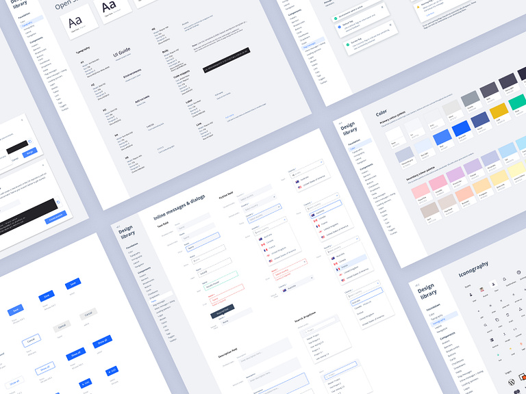 Ui Guide by Natalie Harper for Platform.sh on Dribbble