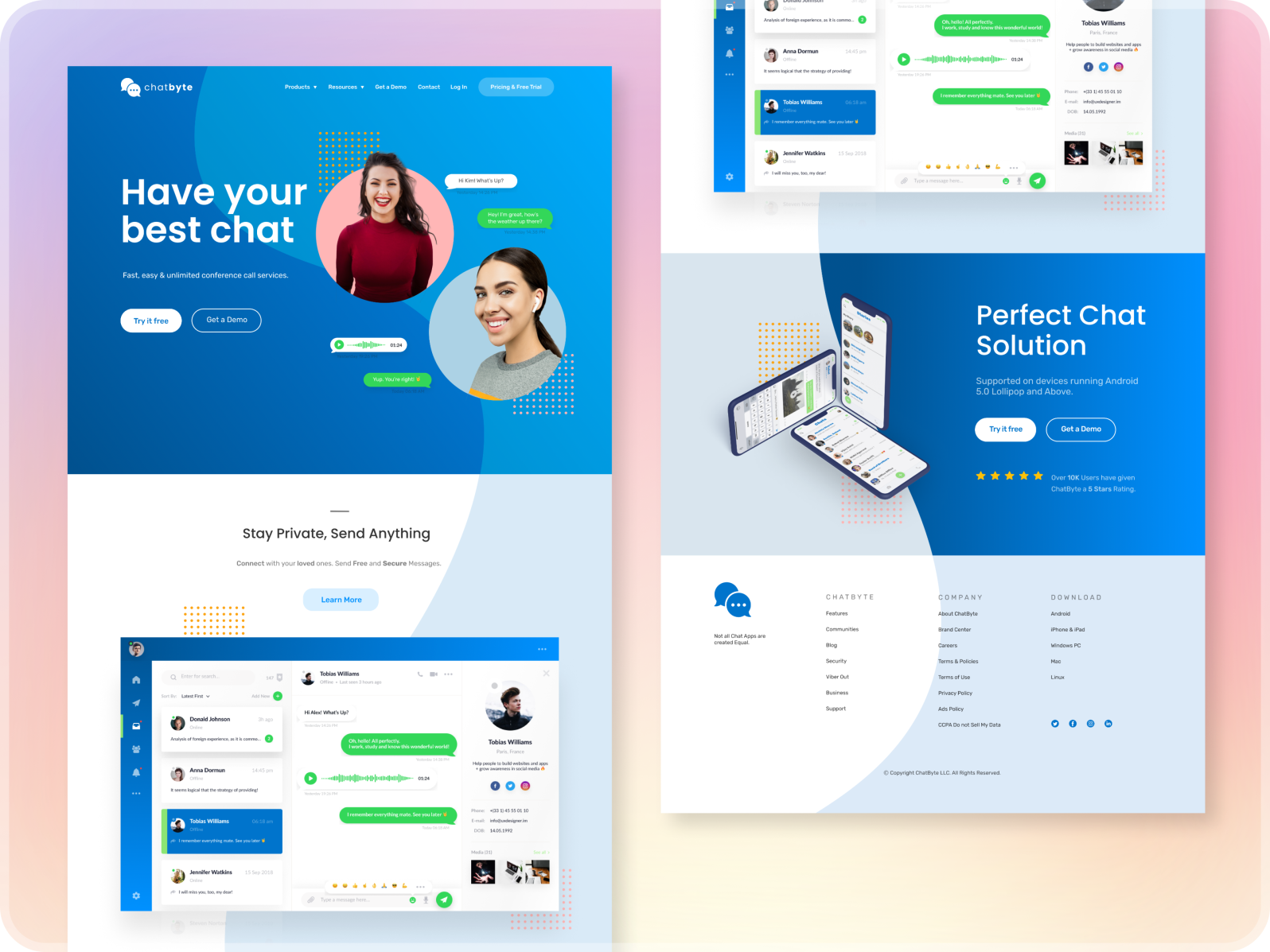 ChatByte Web by Amaranth. on Dribbble
