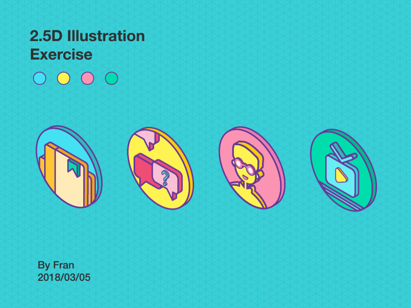2.5D Illustration Exercise by Liko on Dribbble