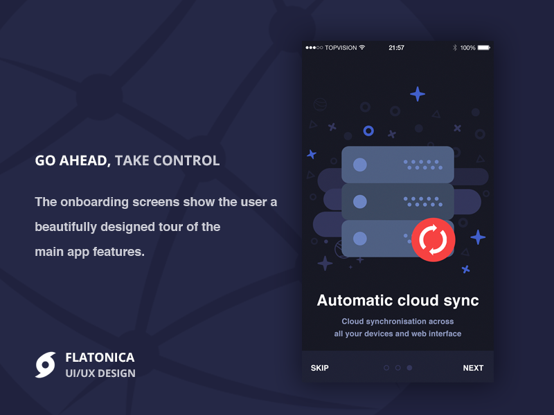 Neuron app. Welcome screens #1 by Vlad Goncharov on Dribbble