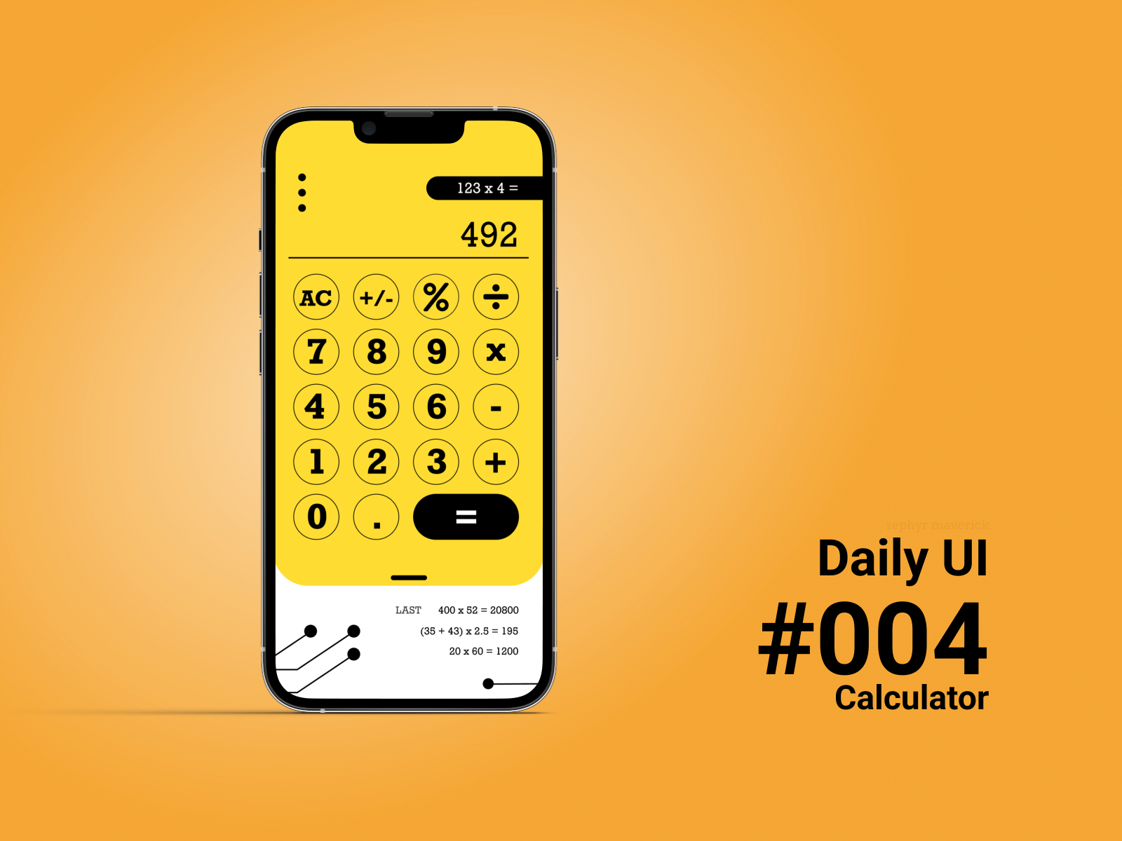 daily UI #004 by zephyr maverick on Dribbble