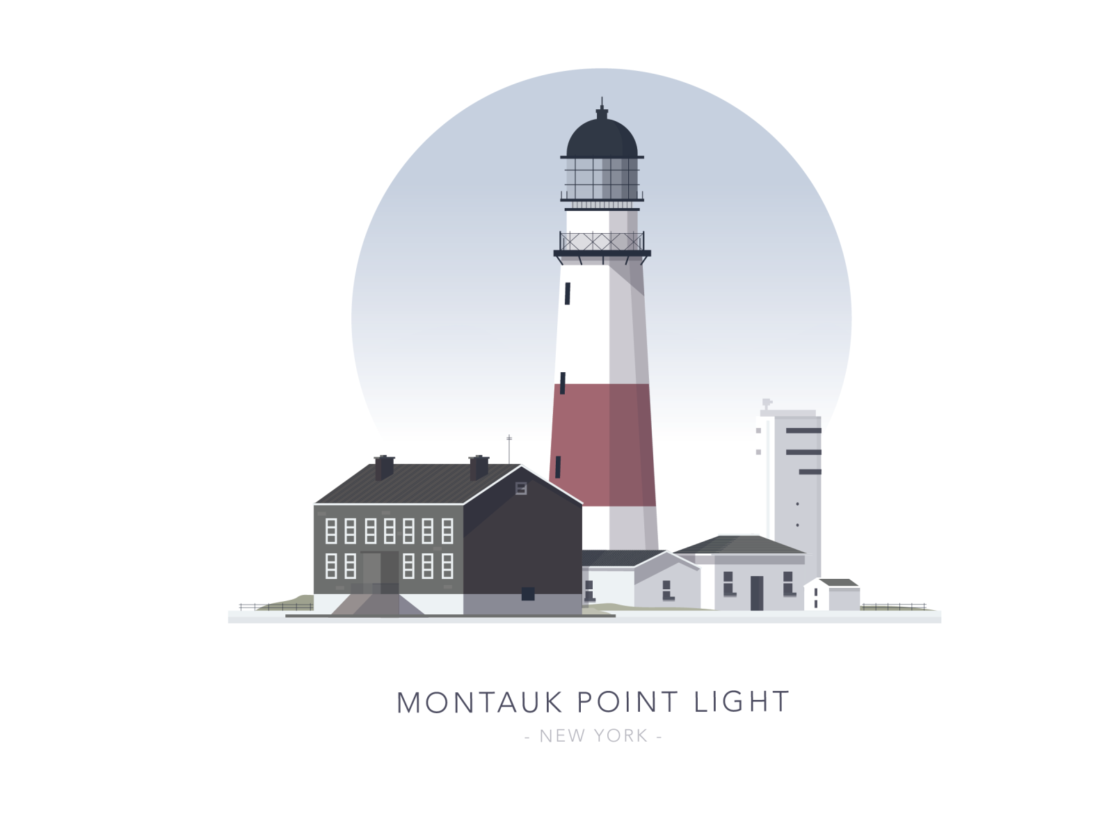 Montauk Point Light by Al Power™ on Dribbble