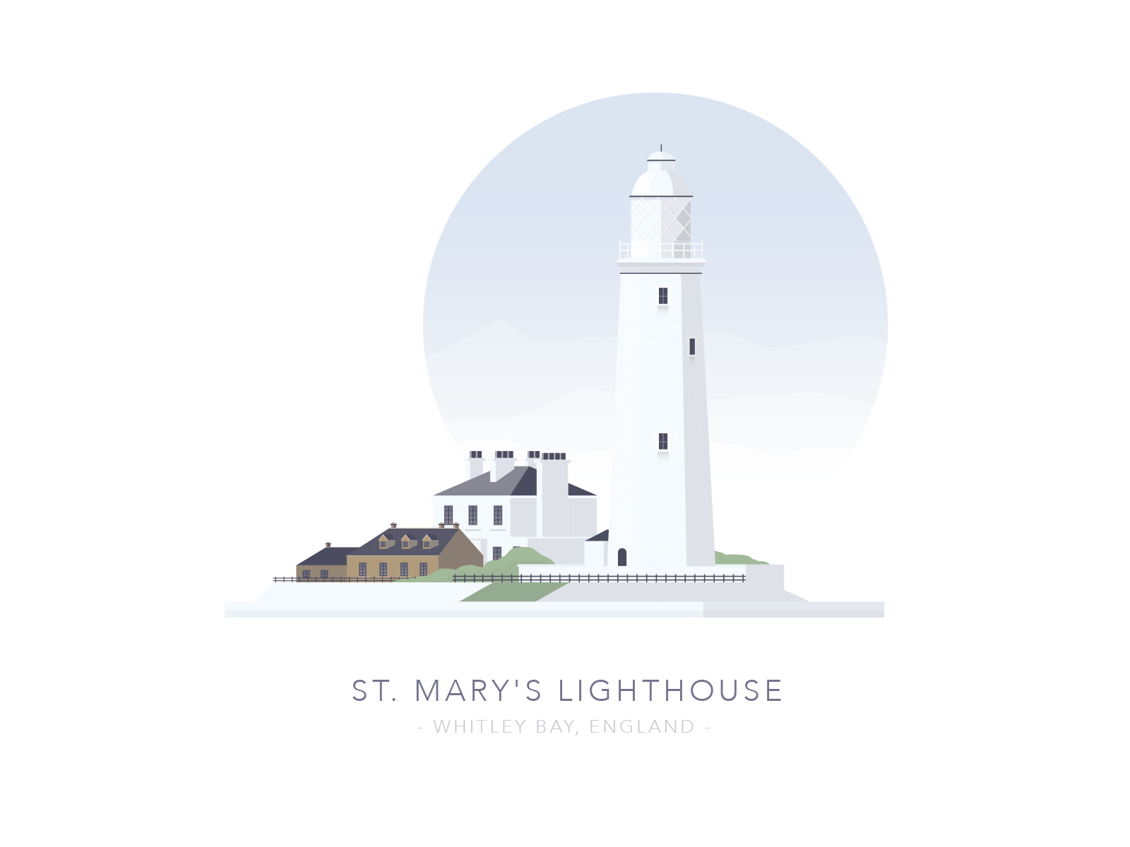 St. Marys Lighthouse, Whitley Bay, England by Al Power™ on Dribbble