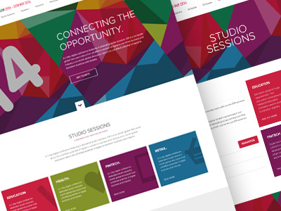 Digital Conference Website Interface by Paul Elliot on Dribbble