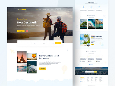 Tour Landing designs, themes, templates and downloadable graphic ...