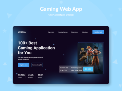 Gaming Web app UI Design by MDF Shahriar on Dribbble