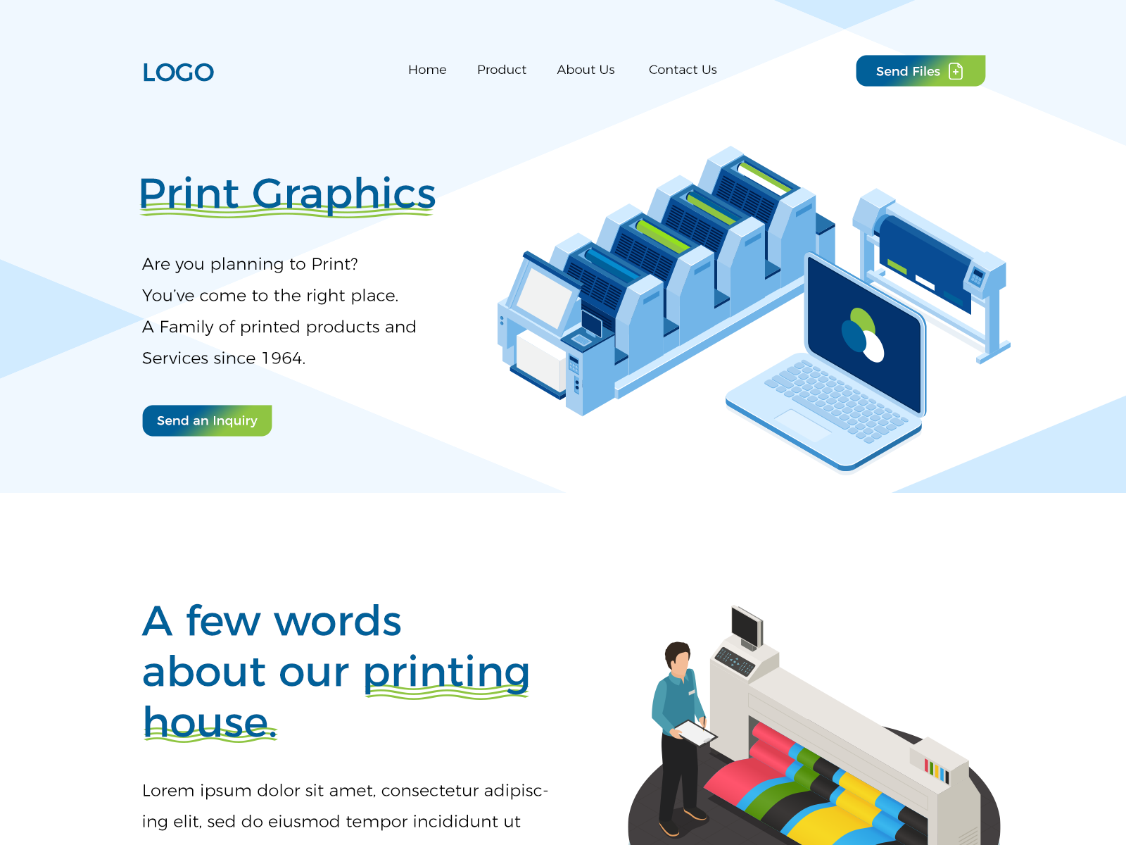 Print Company design by Humza Ilyas on Dribbble