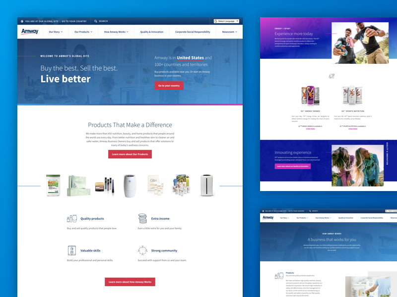 Amway Global by Raechel MacKenzie for Mighty in the Midwest on Dribbble