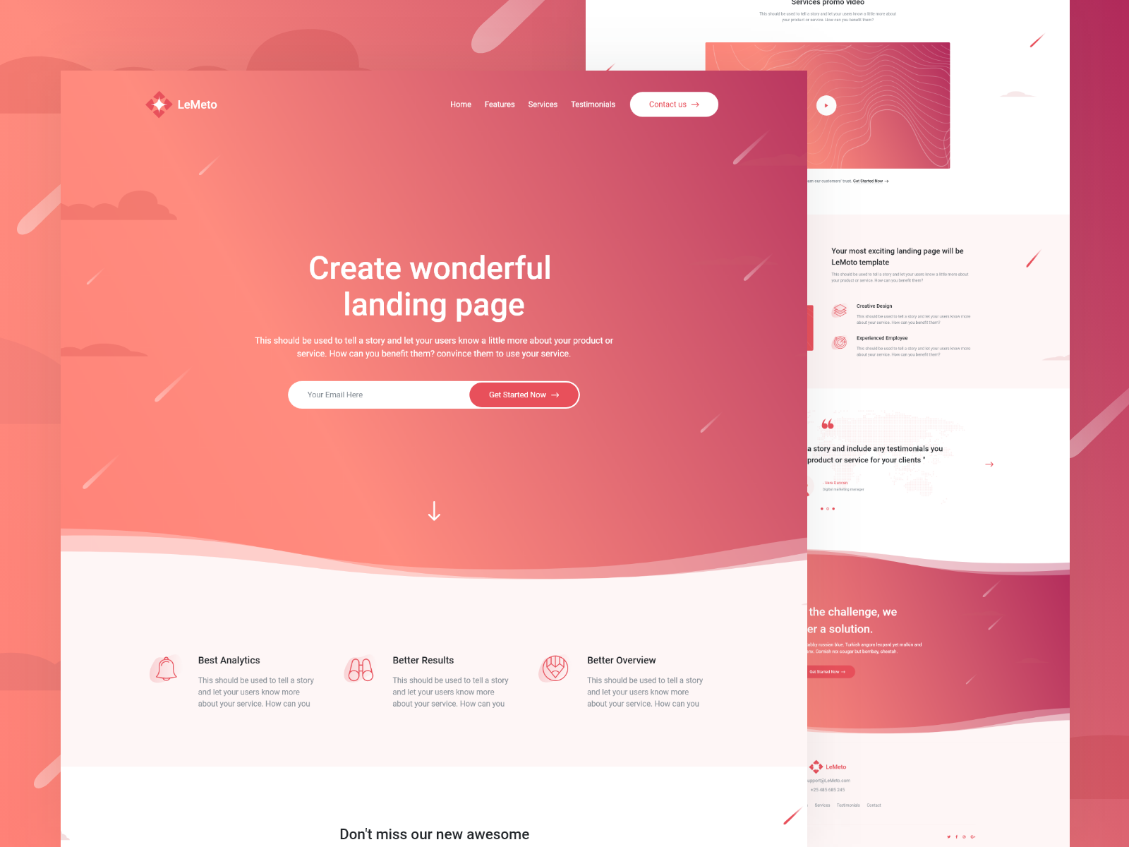 LeMeto - Isometric Business Landing Page Template by Ahmed Hamdy on ...