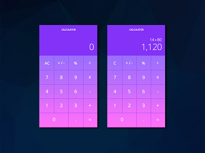 Modern Calculator by Anna Bukati on Dribbble