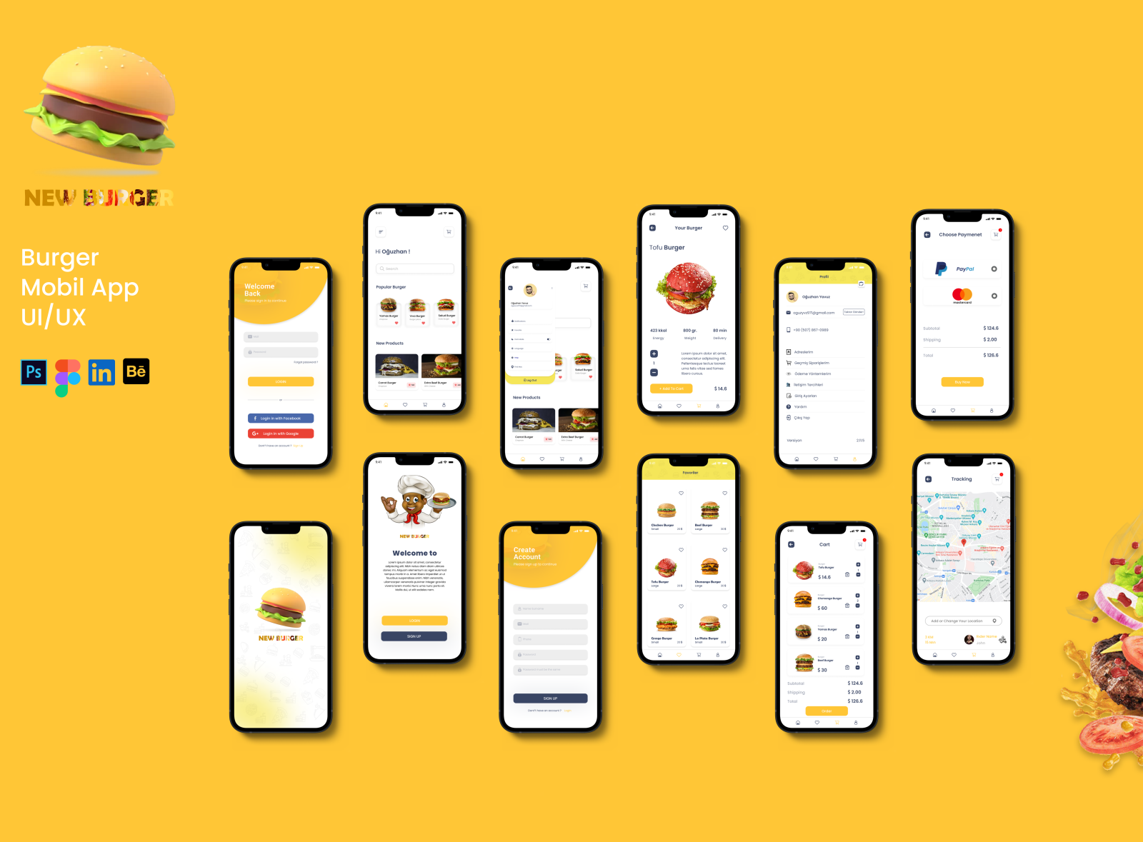 Burger App by oguzhan yavuz on Dribbble