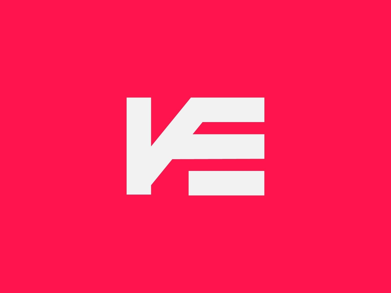K E monogram logo by Rebeka Sultana on Dribbble