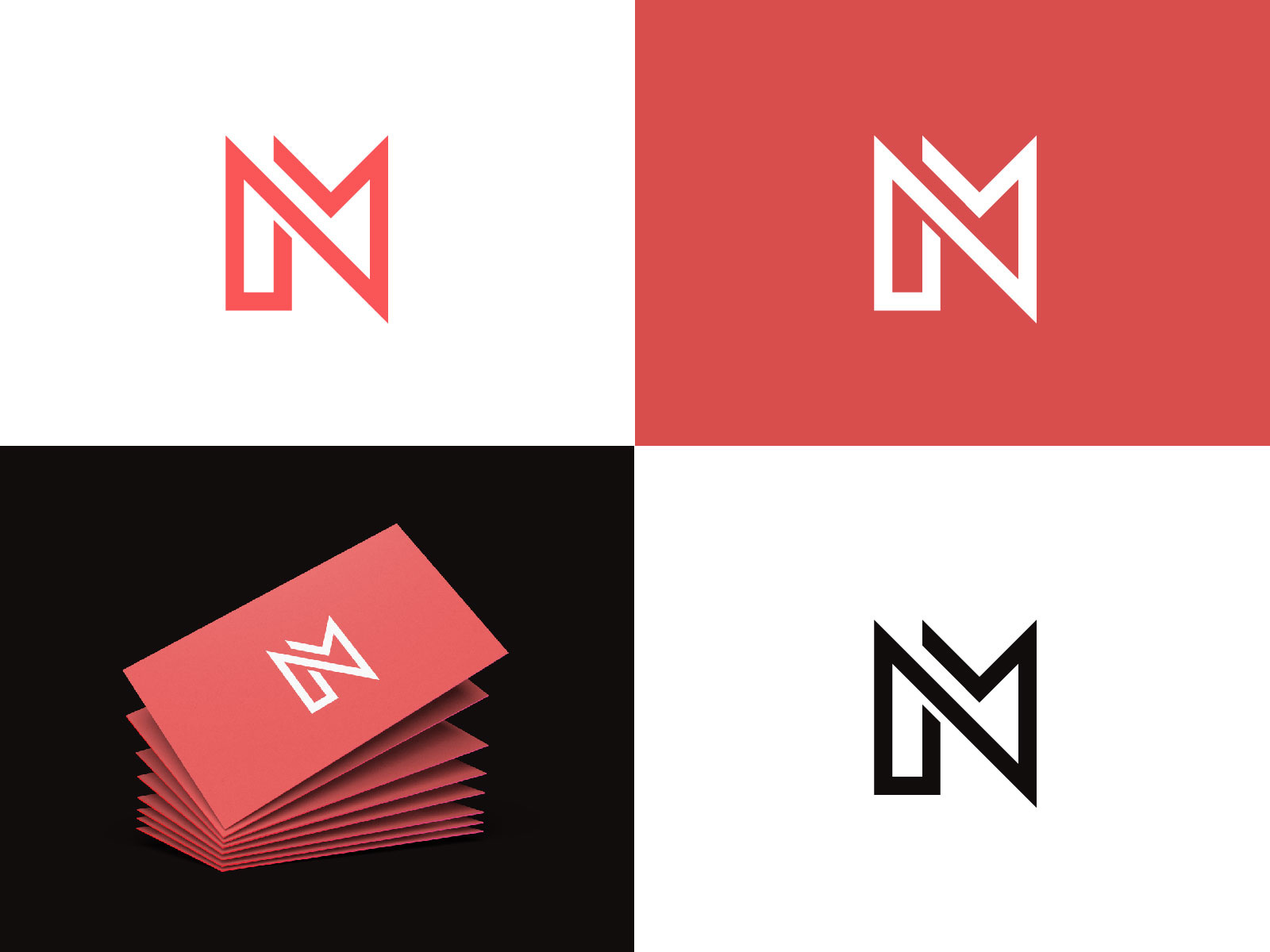 N M MONOGRAM LOGO CONCEPT by Rebeka Sultana on Dribbble