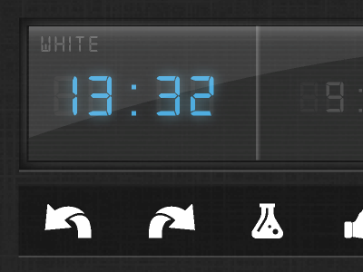 Clock display and game icons by Kevin Twohy on Dribbble