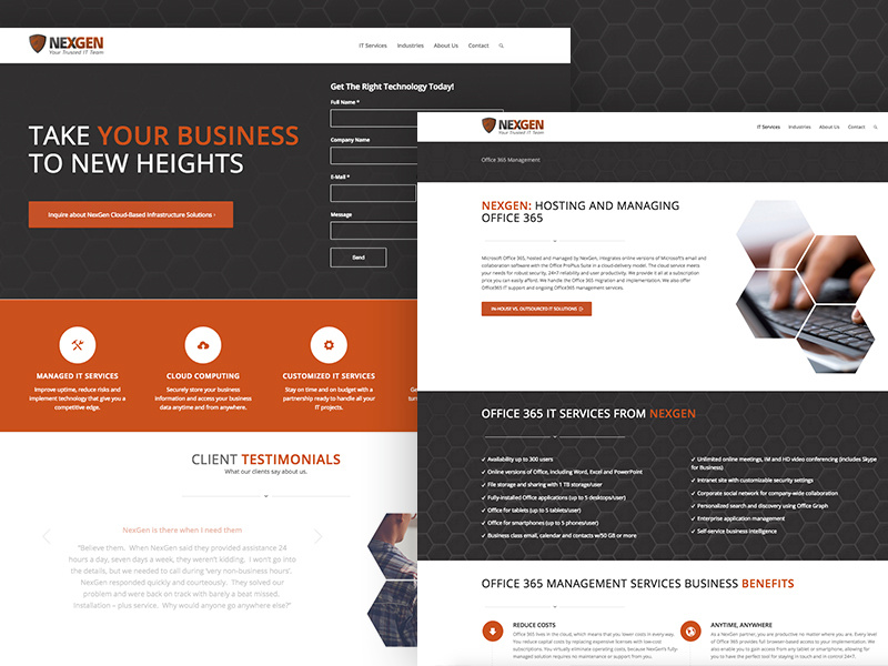 NEXGEN Website by Leslie Montenegro on Dribbble