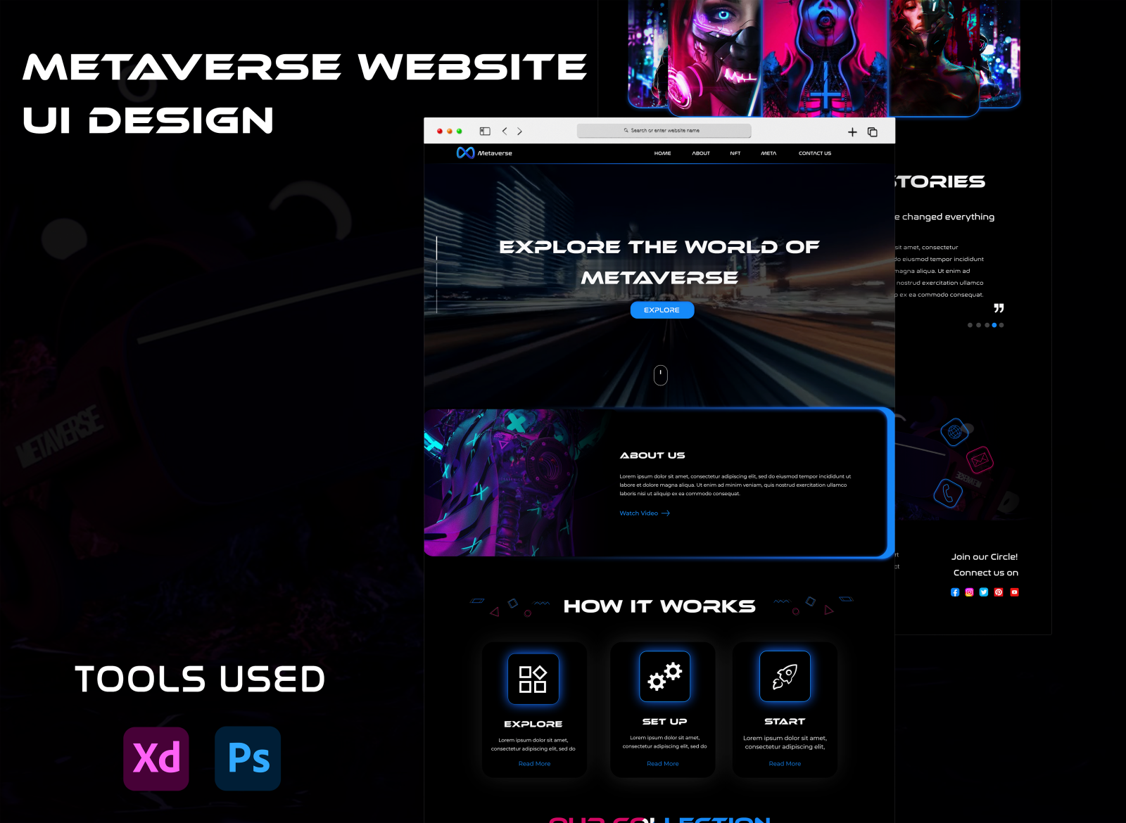 Metaverse Website UI Design by Anshul Saxena on Dribbble