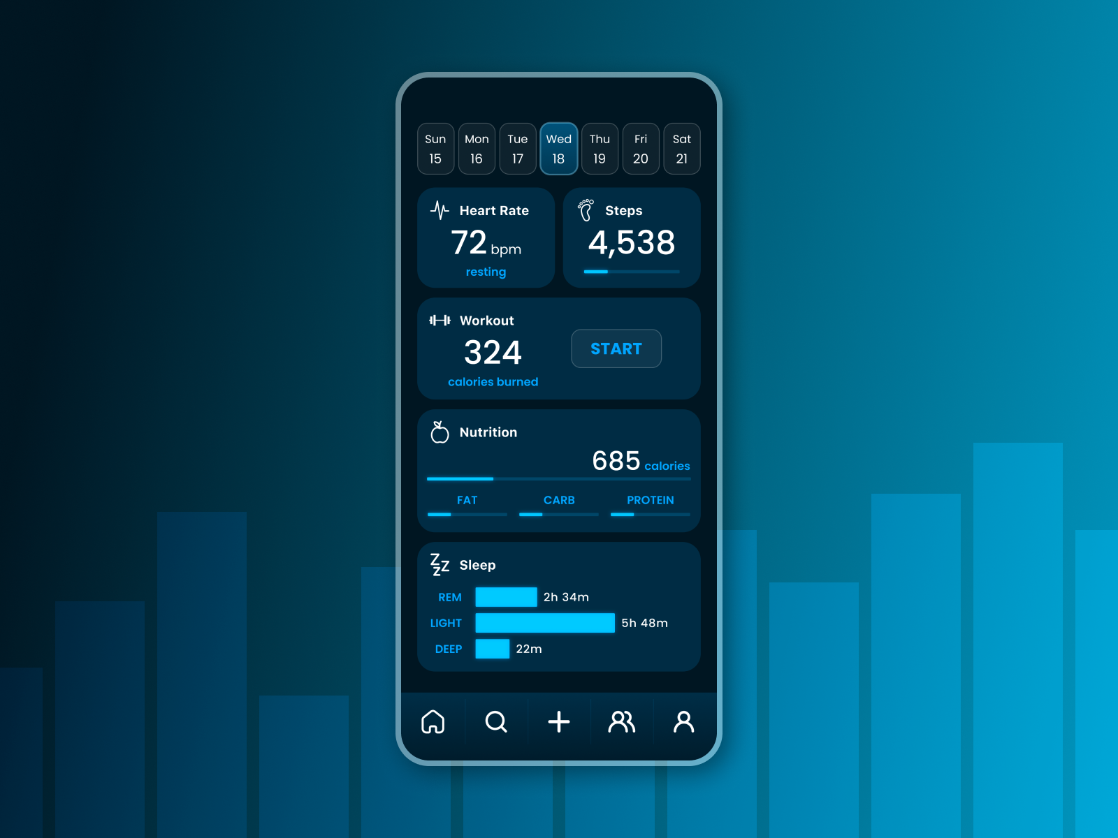 Daily UI #041 - Workout Tracker by Michael Mancini on Dribbble