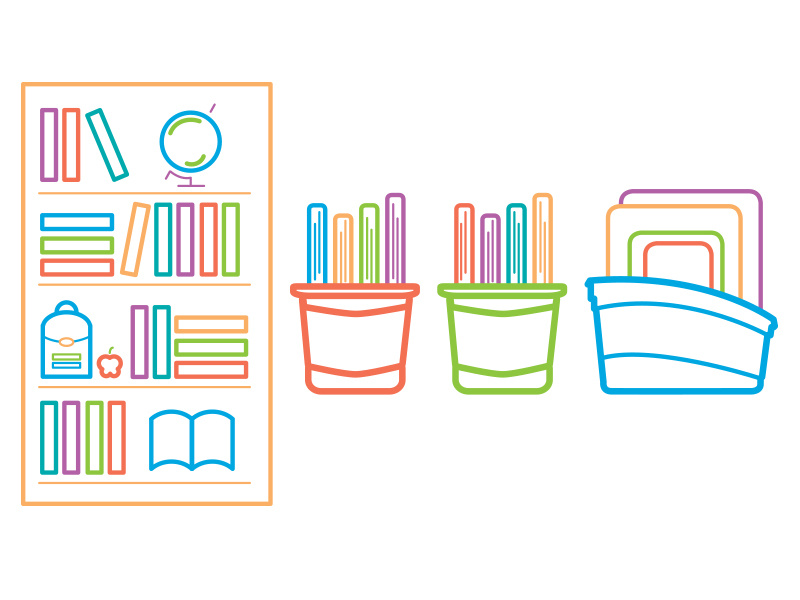 Classroom Library Clip Art