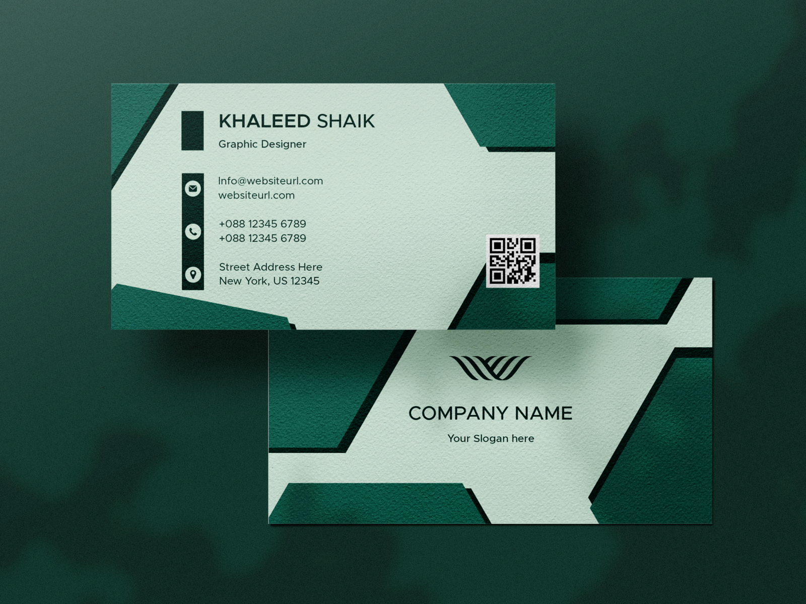 Pattern Business card by shaik mahammd khaleed on Dribbble