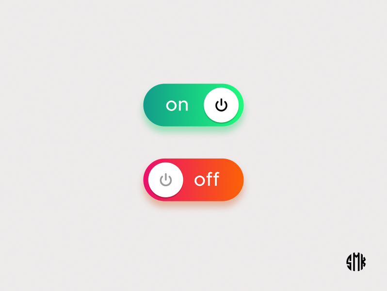 Day 15: On/Off Switch UI #dailyuichallenge by shaik mahammd khaleed on ...