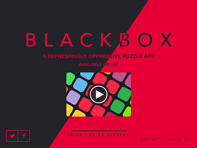 BlackboxPuzzles.com (responds to movement!) by Ryan McLeod on Dribbble