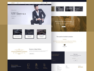Suitopia - Shop Clothing Landing Page by Manish Arora on Dribbble
