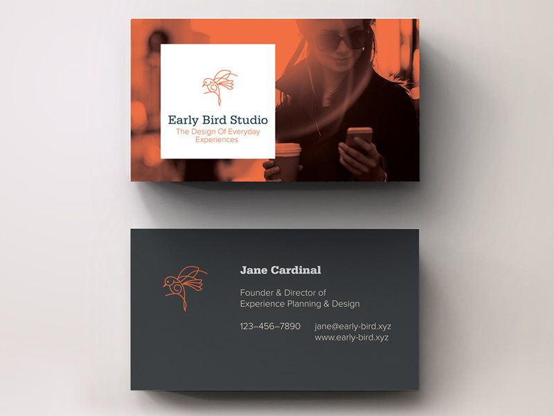 Early Bird Studio Business Card by Jeff Sugarman on Dribbble