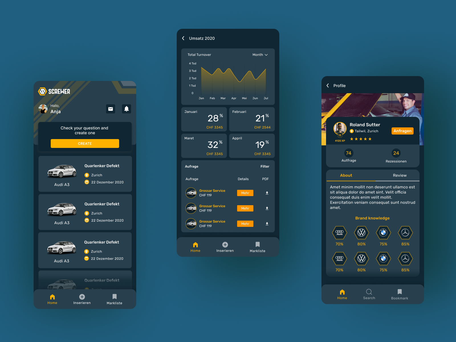 Car Mechanic Mobile App by Noor ilmi on Dribbble