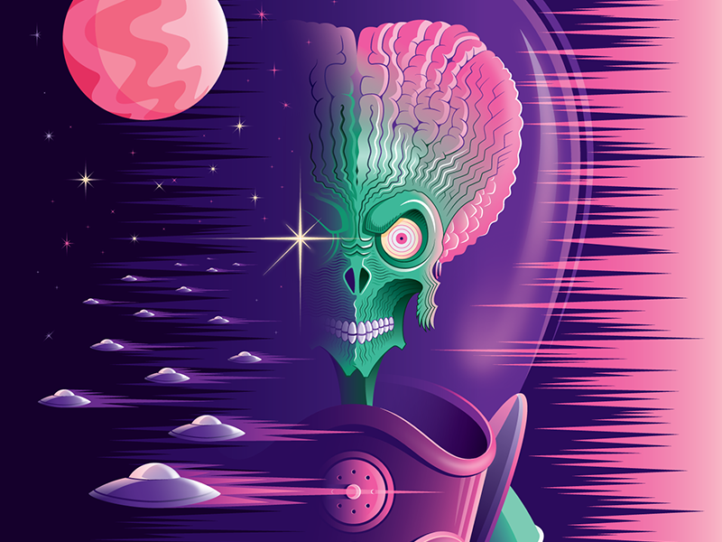 Mars Attacks! by Jarod Octon on Dribbble