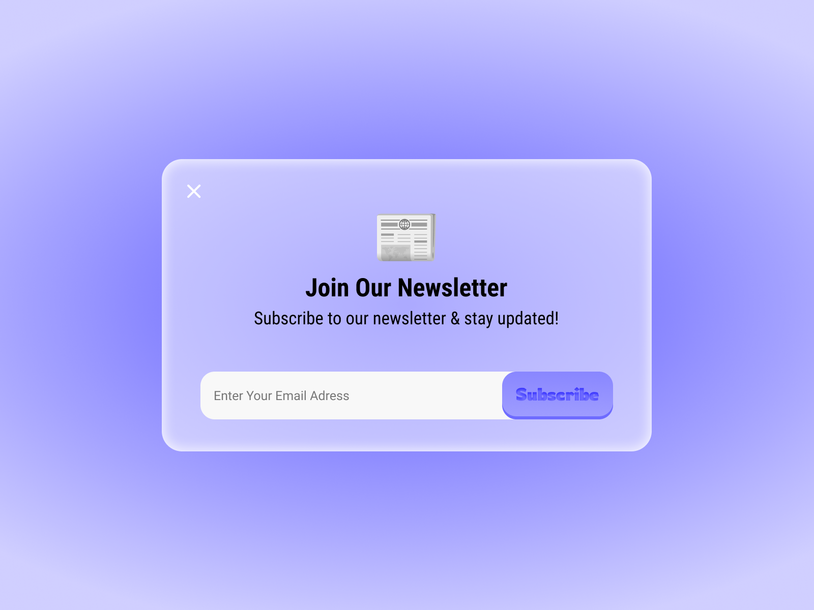 Daily UI #026 - Subscribe by widelydesign on Dribbble