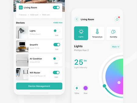 Smart Home Application by Atolye15 Design Team for Atolye15 on Dribbble