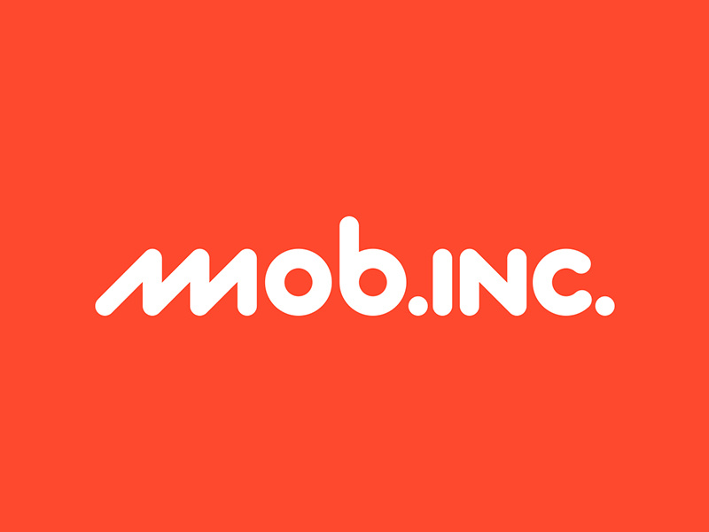 mob.inc. logo lettering by Caio Orio on Dribbble