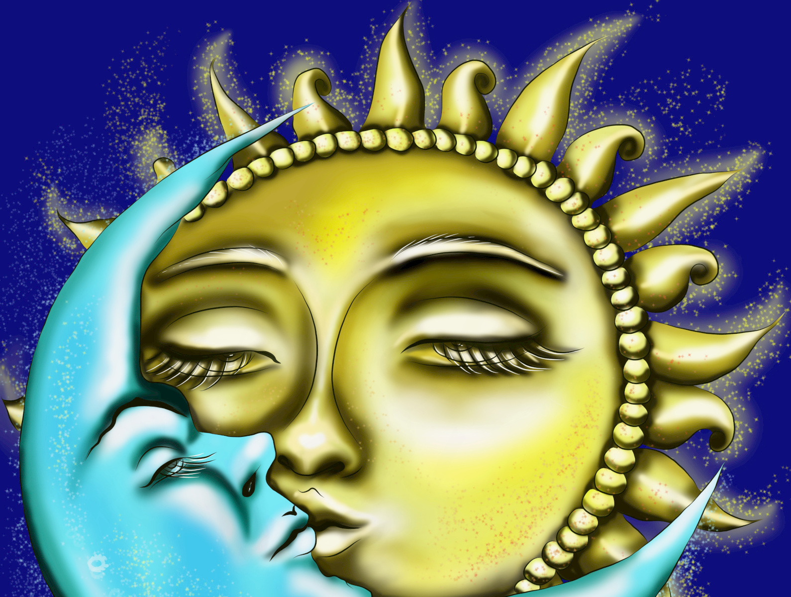 Moon and Sun. Love. Anime Valentine by Avlis on Dribbble