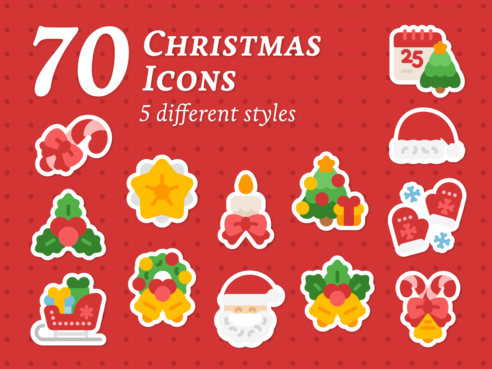 Christmas Icon Pack by Vlad Szirka on Dribbble