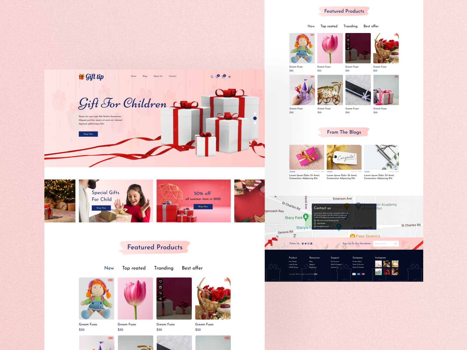 Gift ecommerce website by Sabuj Hasan Sarker on Dribbble
