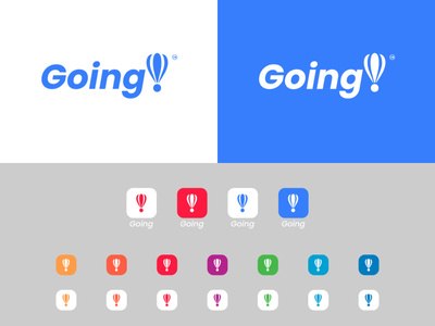 Going logo design | hot air balloon logo design by Hamja's Design on ...