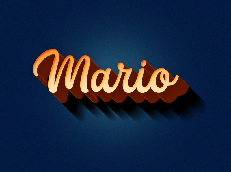 3D Typography Effect in Photoshop by Infyion on Dribbble