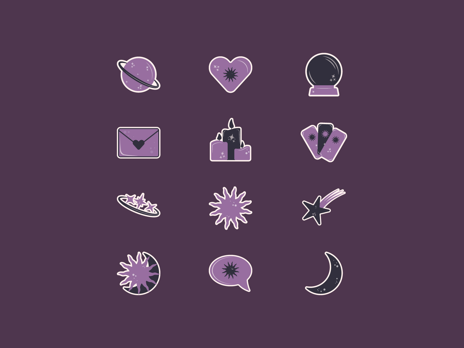Magic icons by Polina Paygusheva on Dribbble