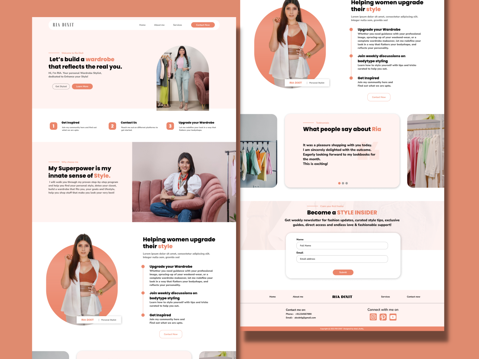 RIARIXIT Website Portfolio UI by Ebad Shafiq on Dribbble