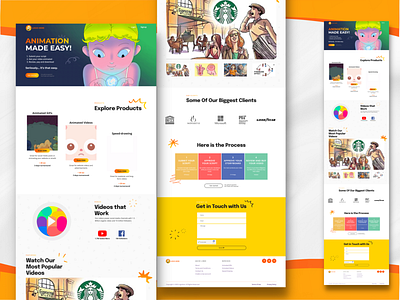 ANIMATION WEBSITE DESIGN by ebad_shafiq_ on Dribbble
