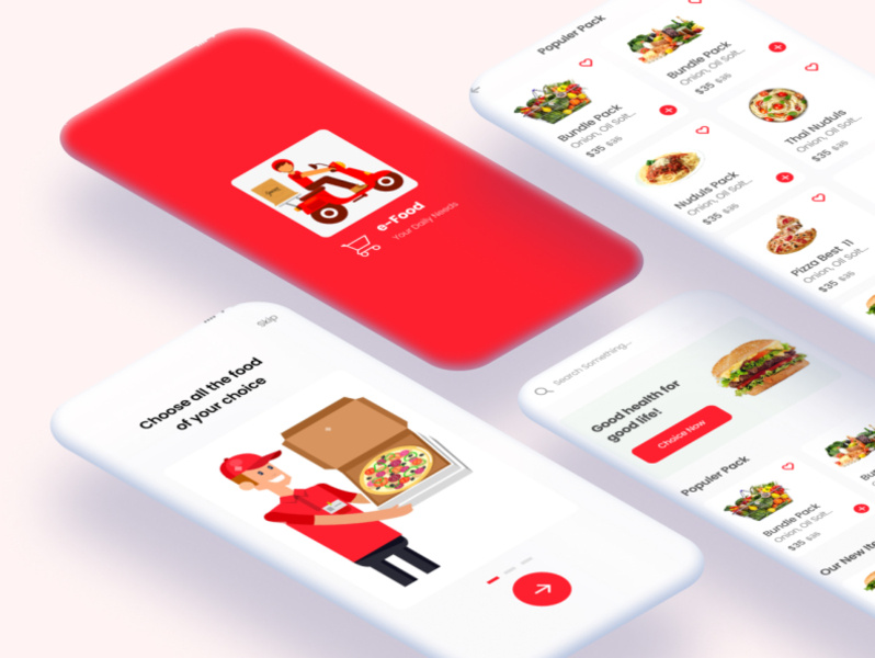 e-Food app Design by Shohanur Rahman Shanto on Dribbble