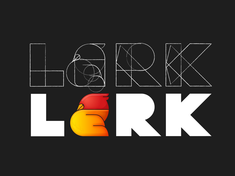 Lark logo design by Jon Rodenhiser on Dribbble