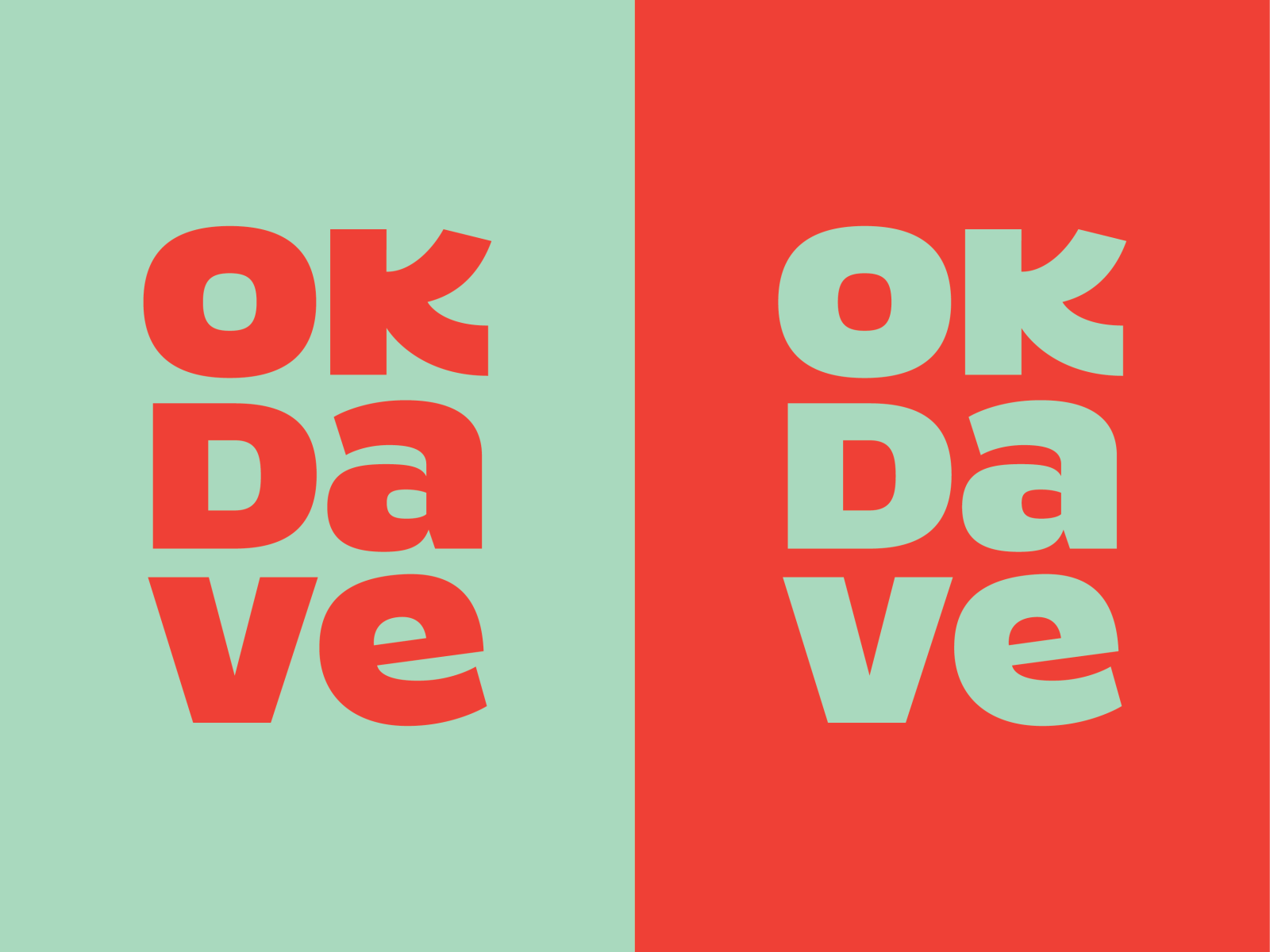 OK DAVE logo by Andrea Van Der Ree on Dribbble