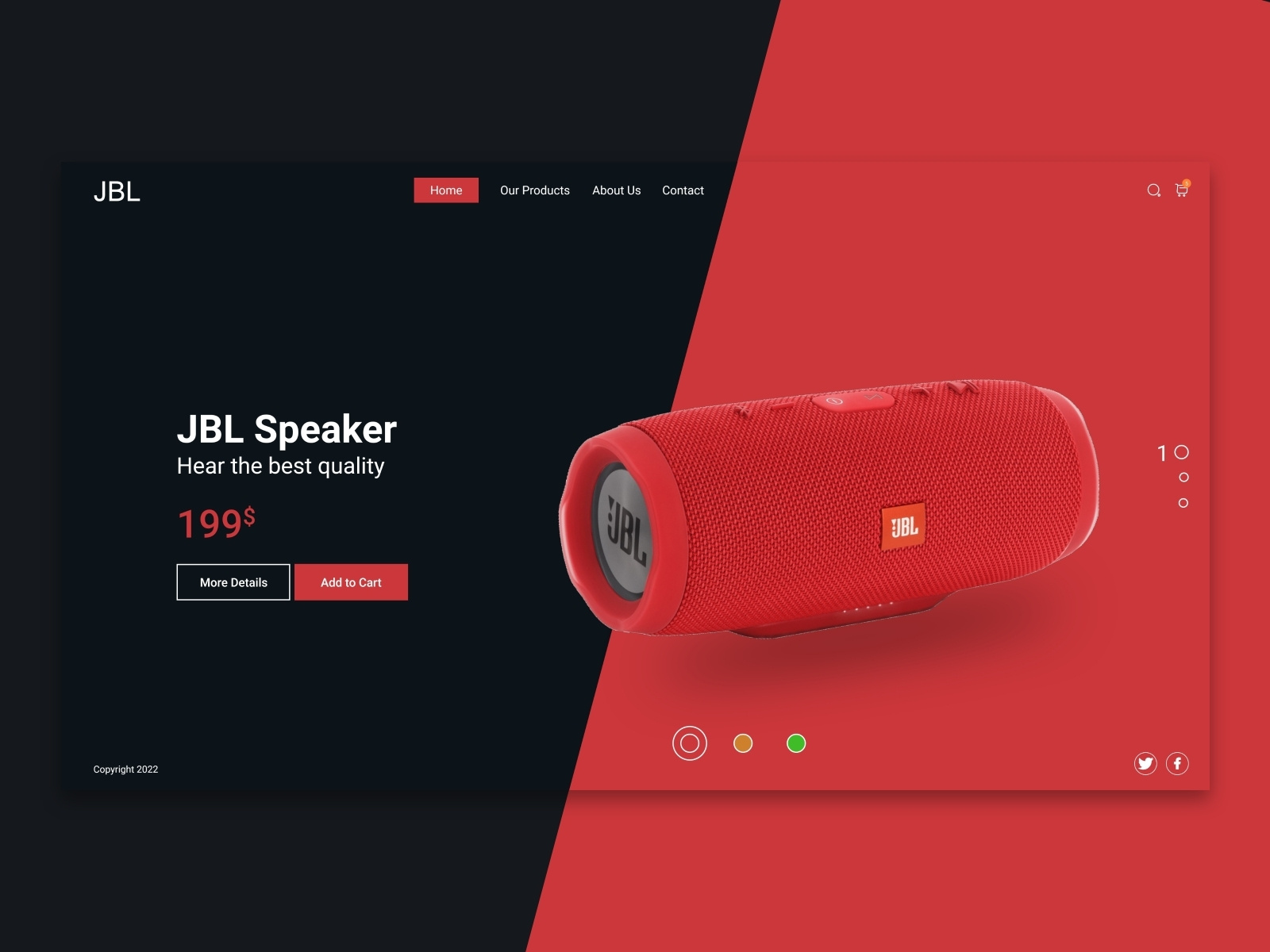 JBL landingpage design by Hamzarja on Dribbble