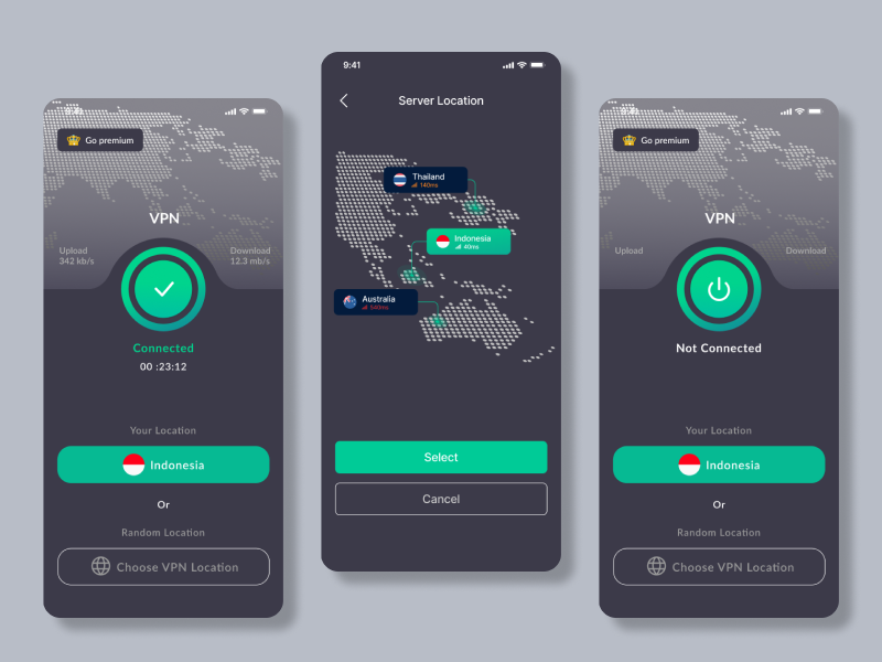 VPN Application by MarDesign on Dribbble
