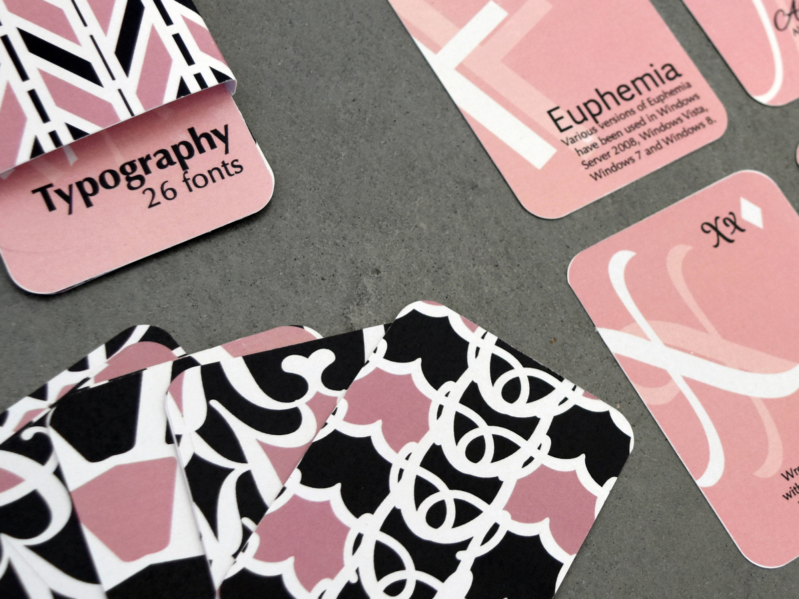Font Cards by Cassidy Adroved on Dribbble