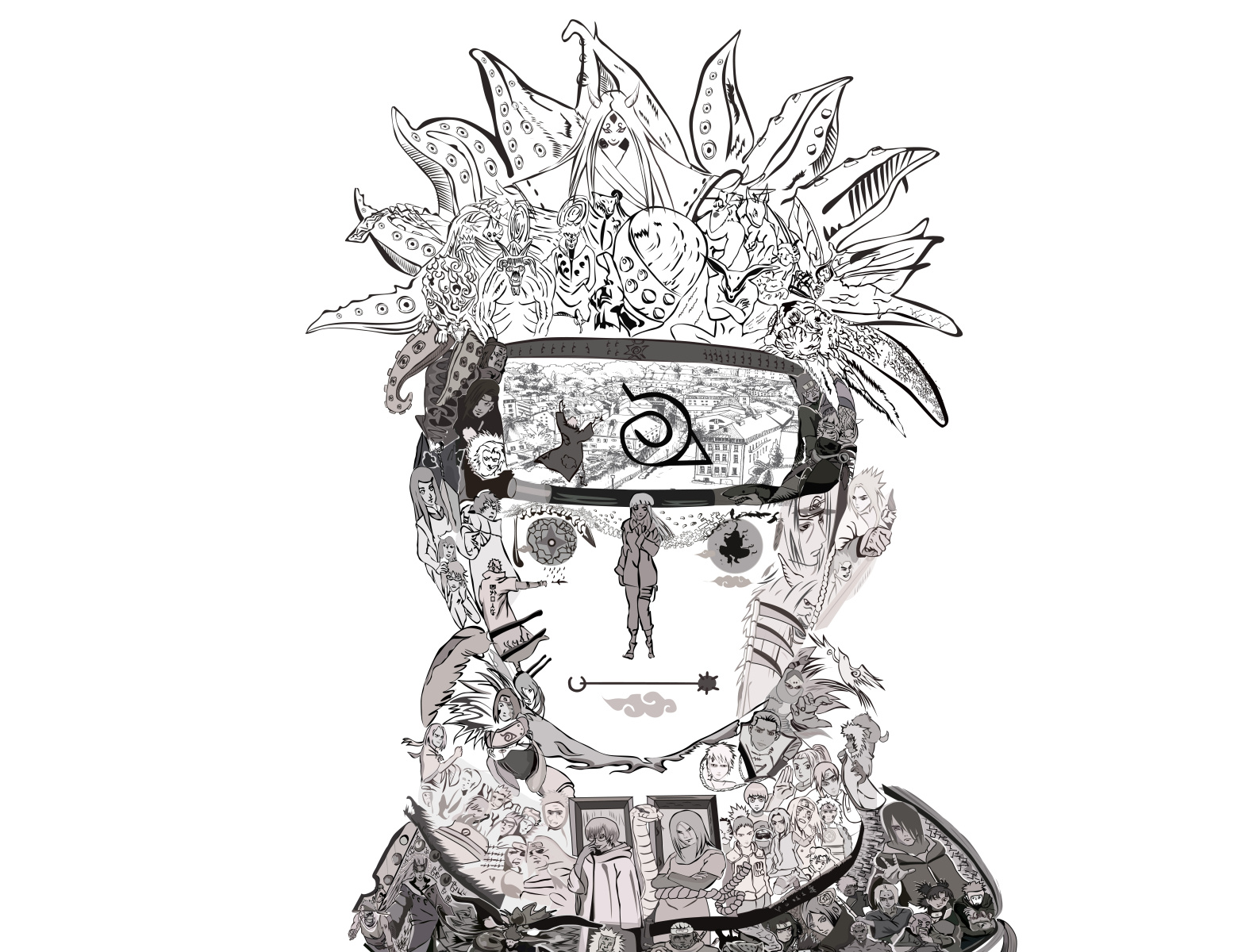 Illustration of 50+ Portraits of Naruto by Hafiz Muhammad Usman Naeem ...