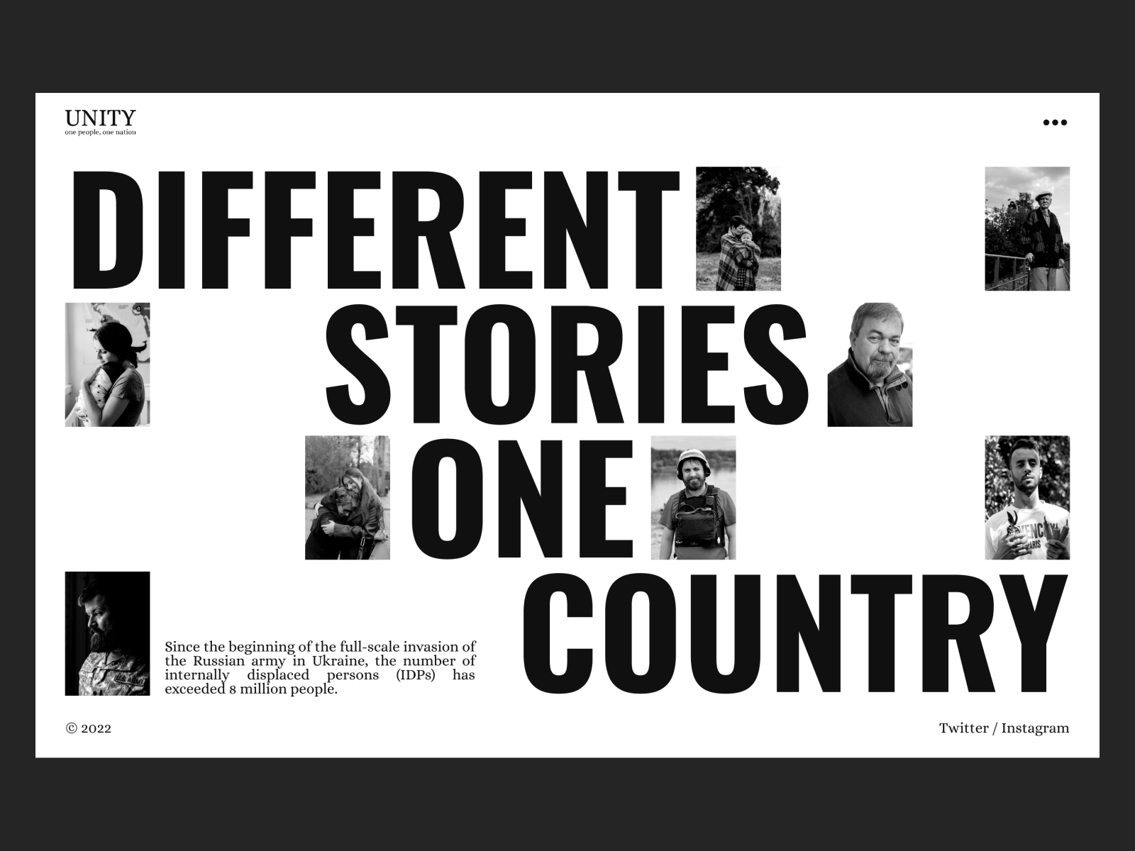 Web design: social project landing page by Anton Nesen 🇺🇦 on Dribbble