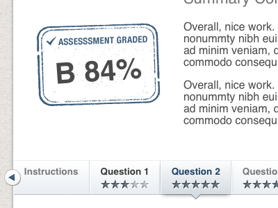 Graded Test by Doug H on Dribbble