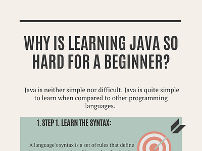 Why is learning Java so hard for a Beginner? by Kiran Verma on Dribbble